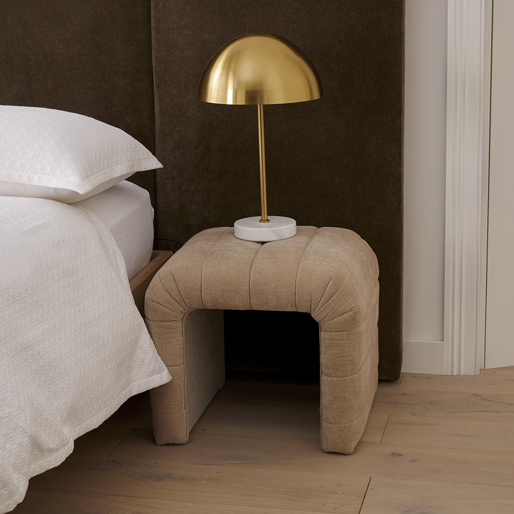 Carson Natural Ottoman | Adairs