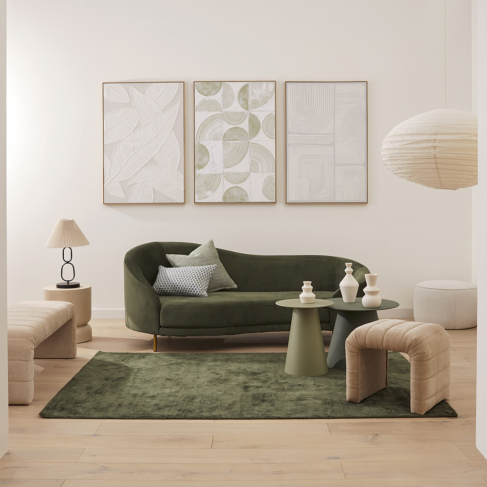 Carson Natural Ottoman | Adairs