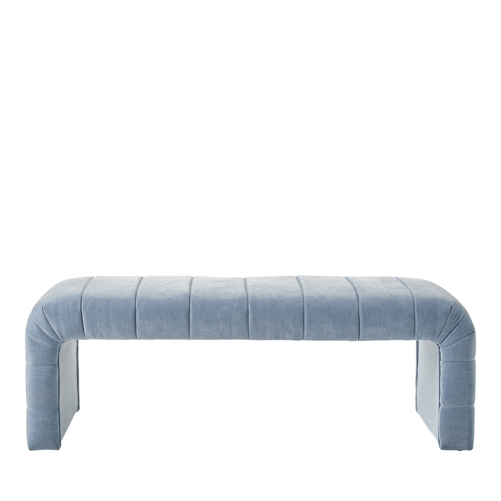 Carson Soft Blue Bench Seat | Adairs