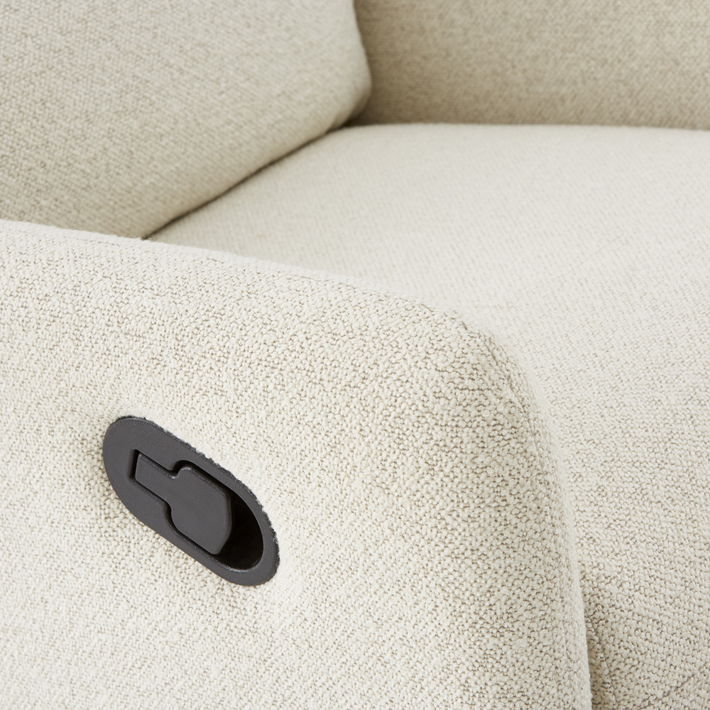 Riley Pearl Boucle Recliner Chair | Adairs