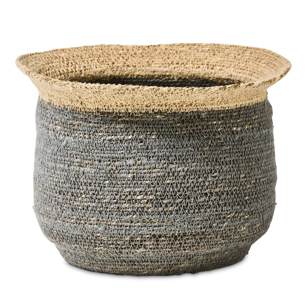 Oliveri Grey & Natural Basket | Adairs