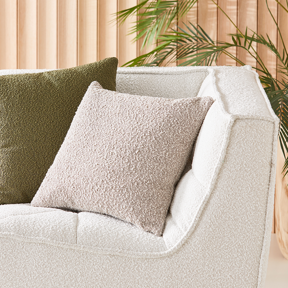 Otis Dove Boucle Cushion | Adairs