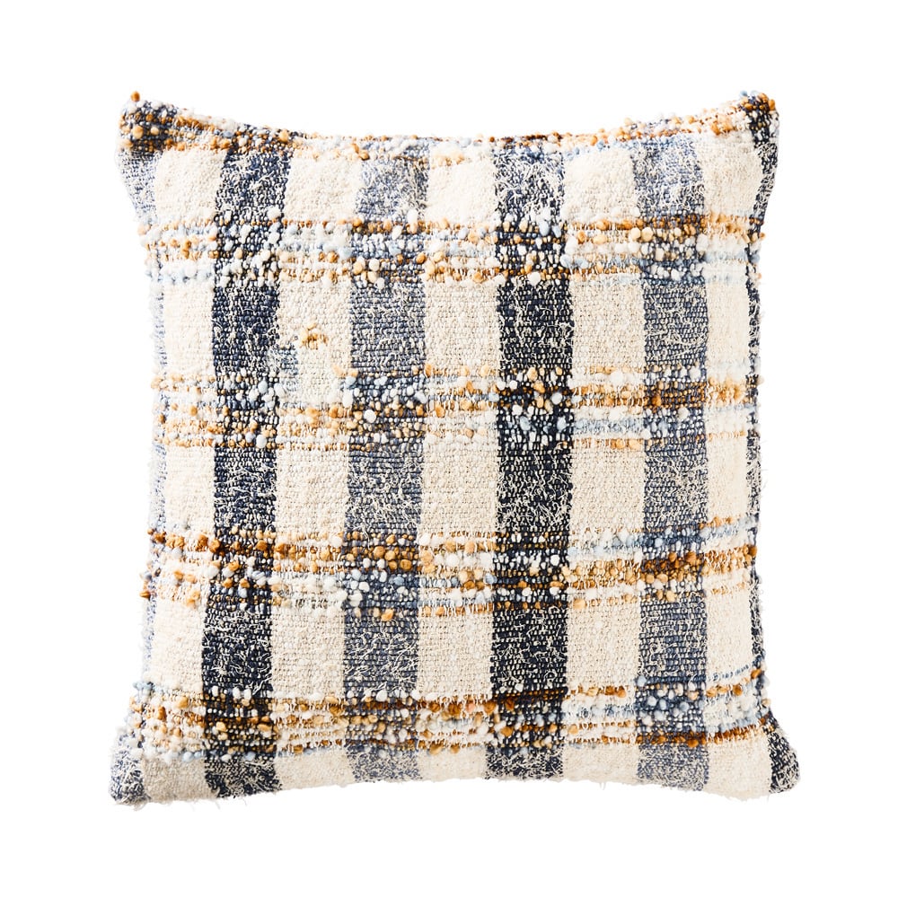 Heidelberg Blues Check Cushion | Adairs