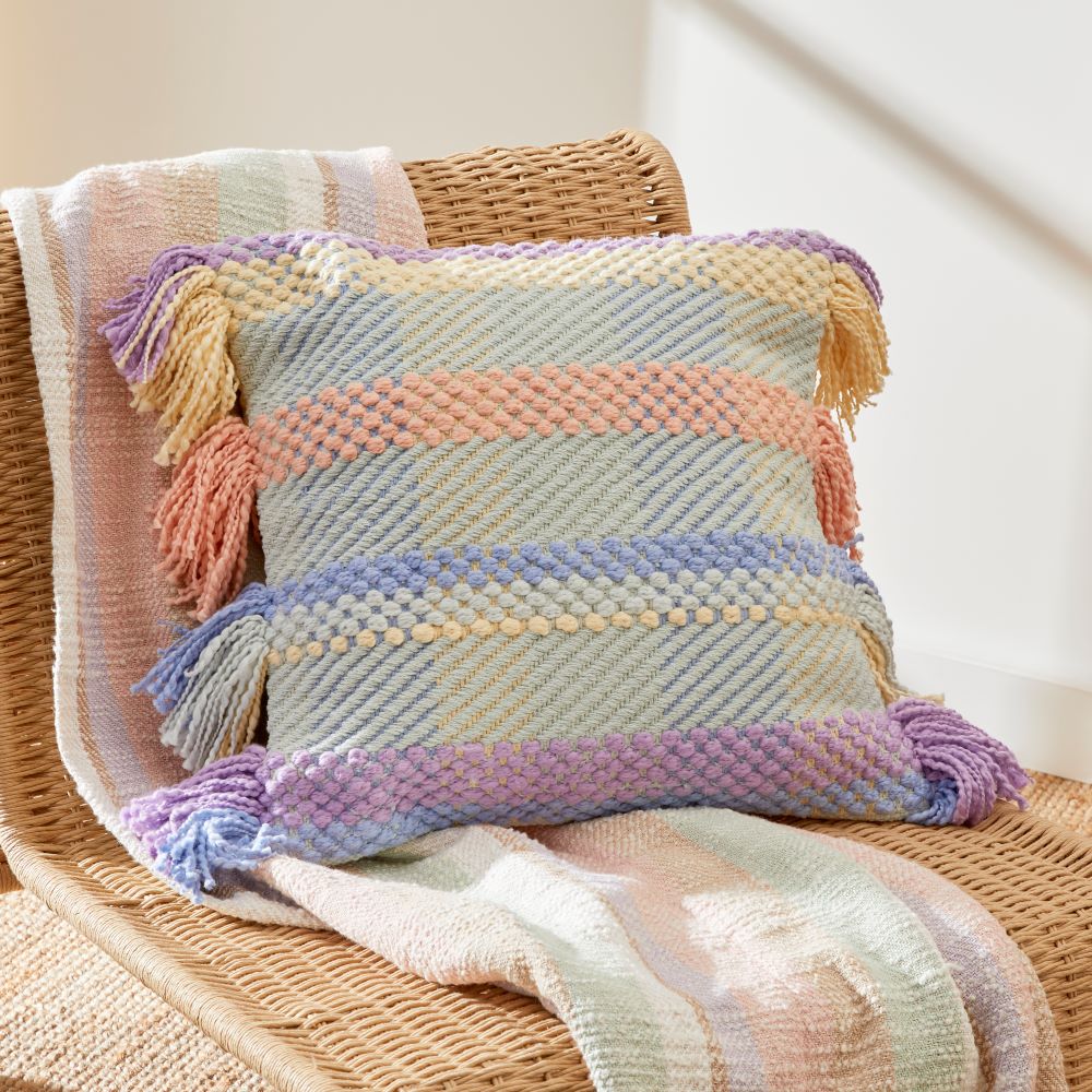 Leona Light Blue Cushion | Adairs