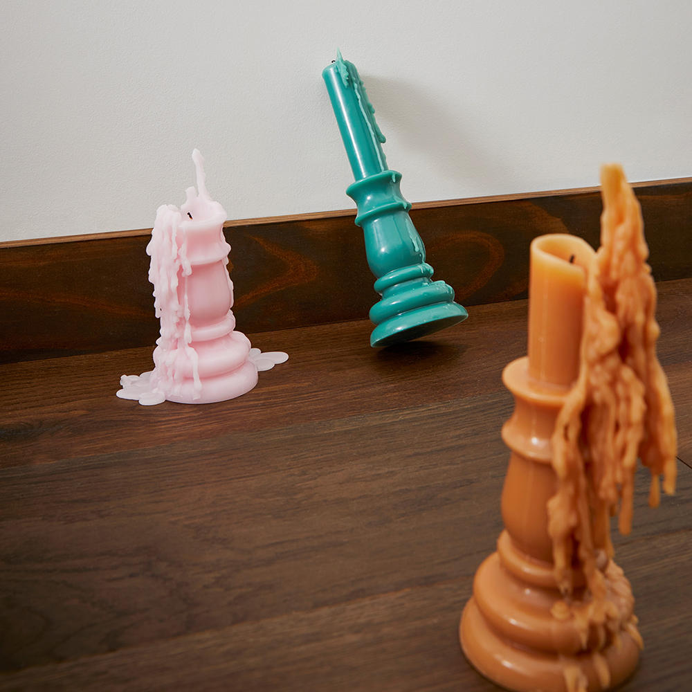 Chateau Sage Green Pillar Candle | Adairs