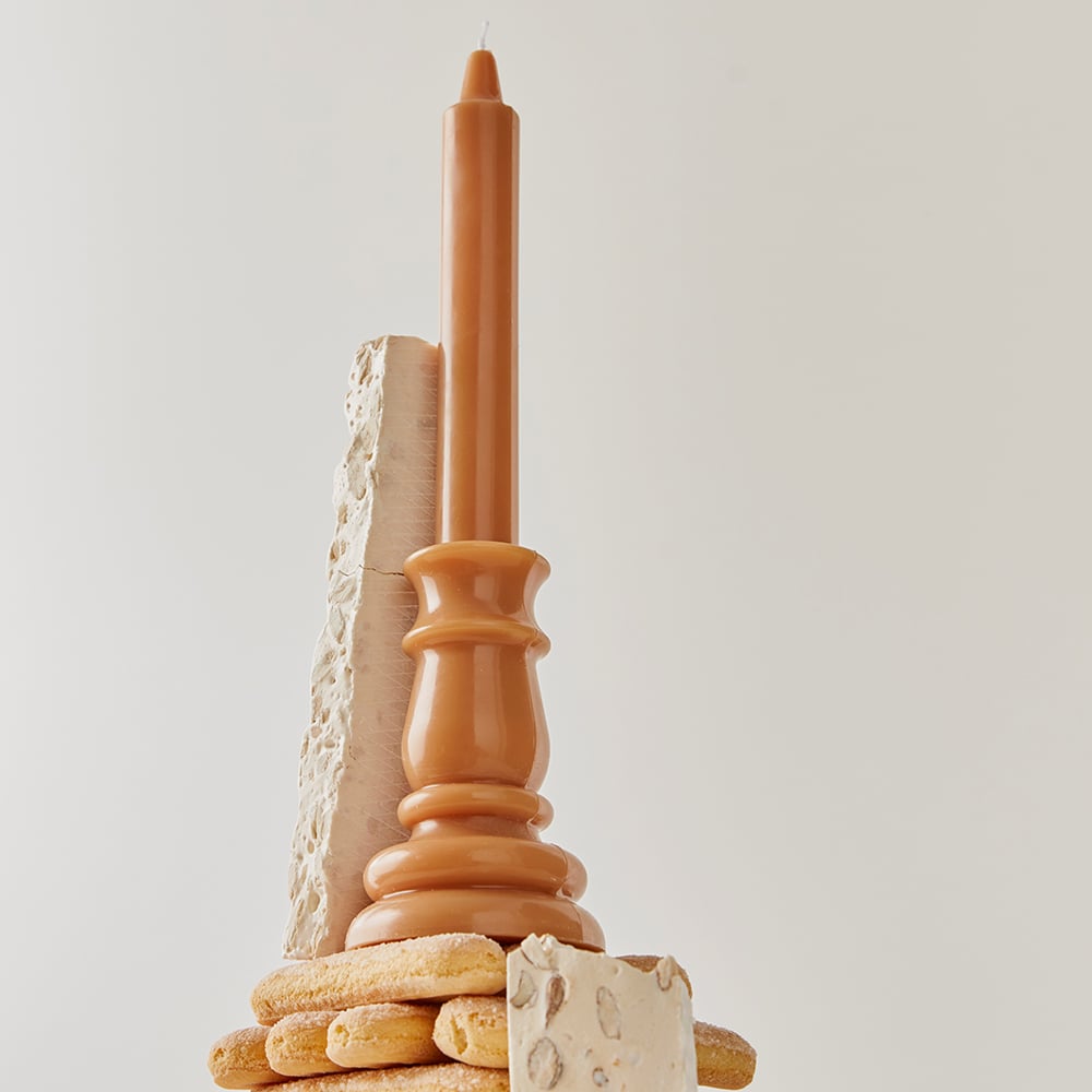 Chateau Mustard Pillar Candle | Adairs