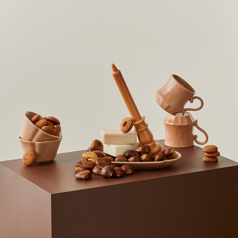 Chateau Mustard Pillar Candle | Adairs