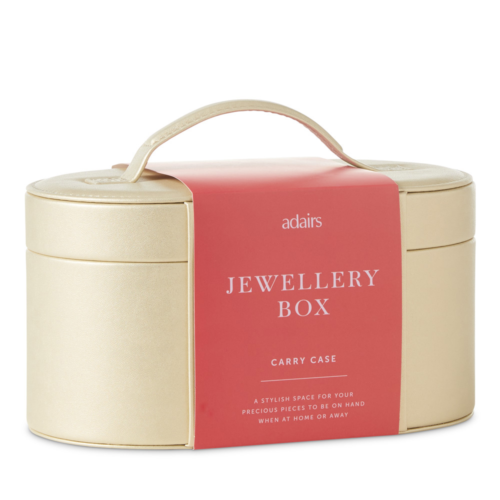 Juliet Gold Large Jewellery Box | Adairs