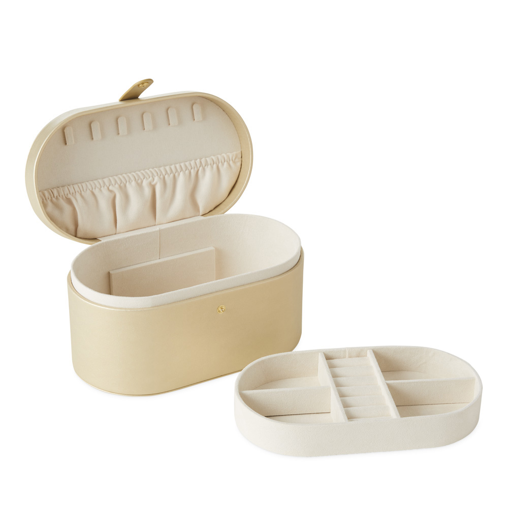 Juliet Gold Large Jewellery Box | Adairs