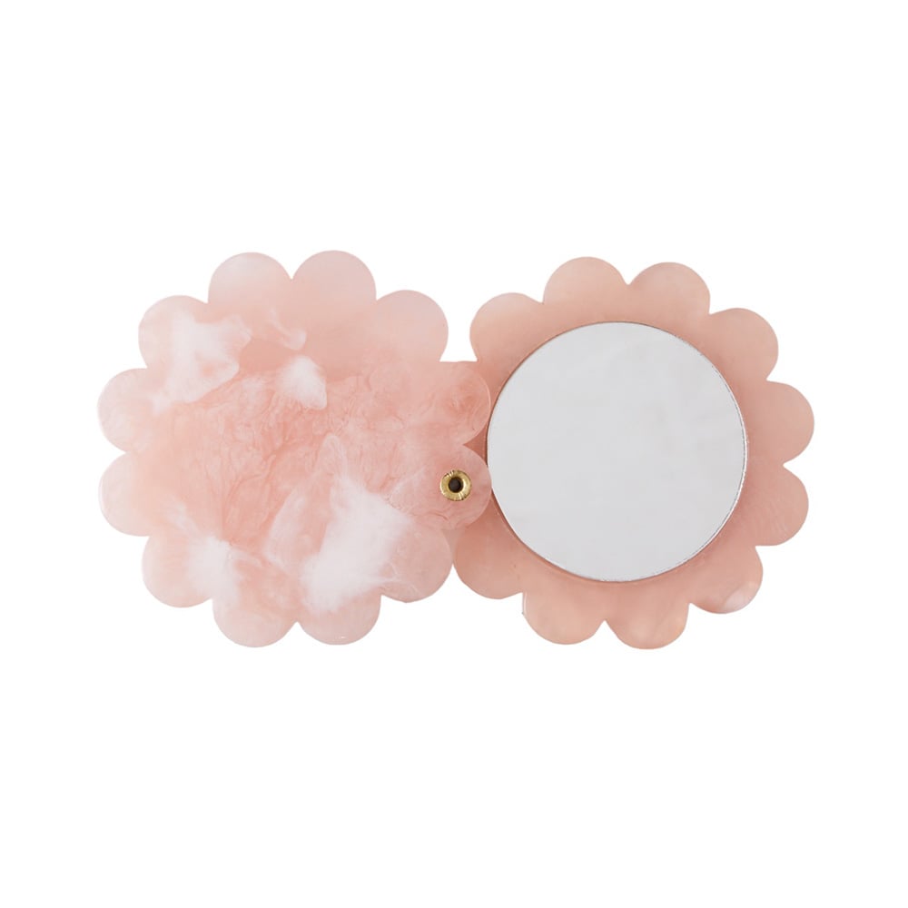 Luna Pink Resin Compact Mirror | Adairs