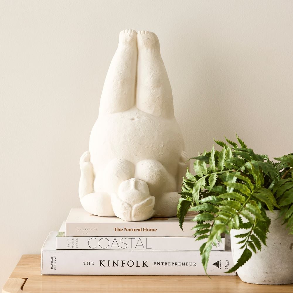 Yoga Romulus White Legs Up Statue | Adairs
