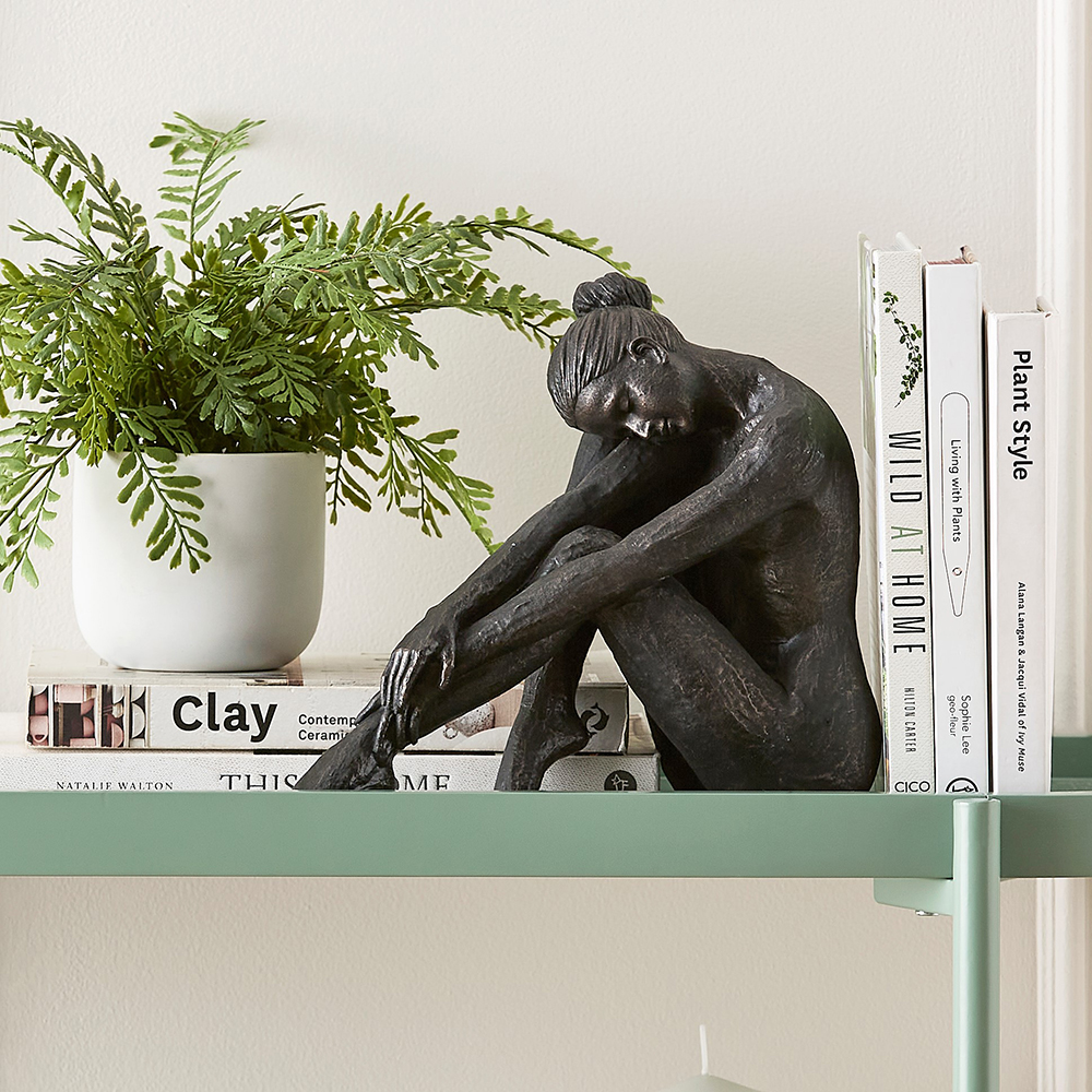 Pas De Deux Bronze Pointing Toes Statue | Adairs