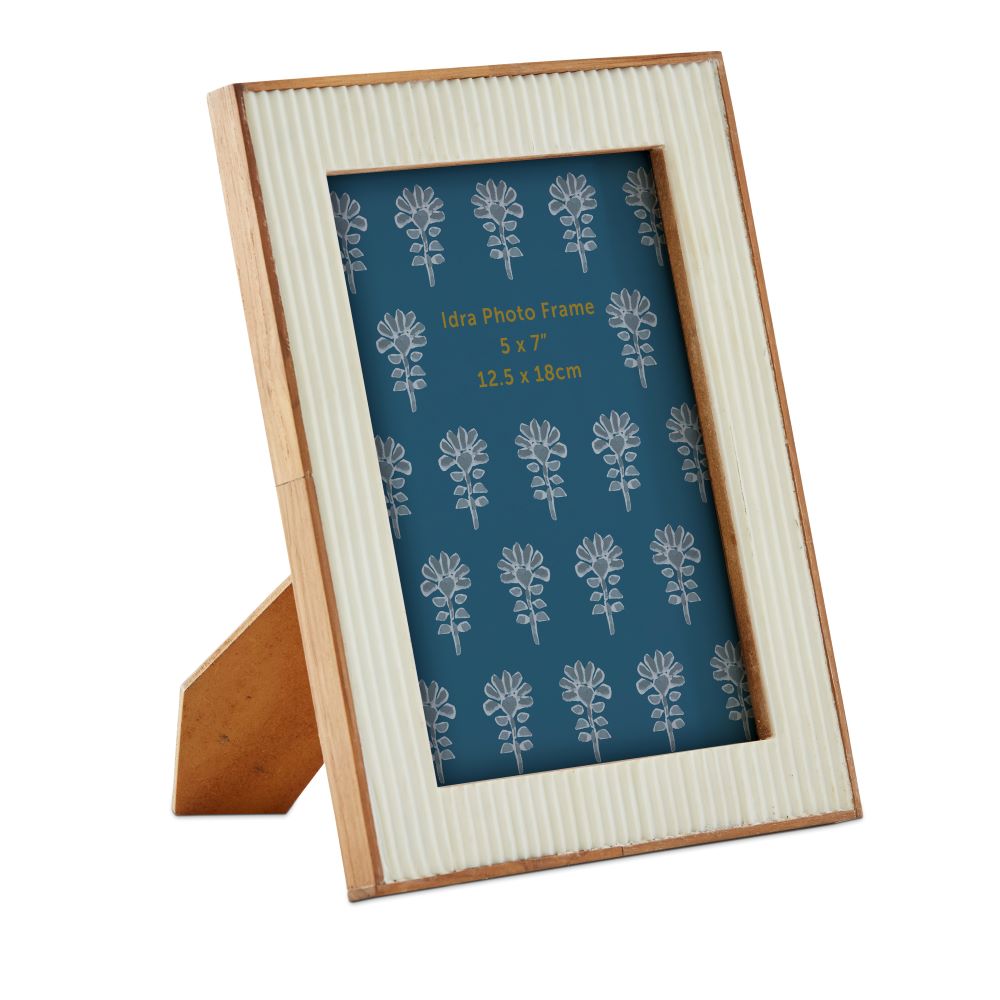 Idra Ivory Teakwood Photo Frame | Adairs