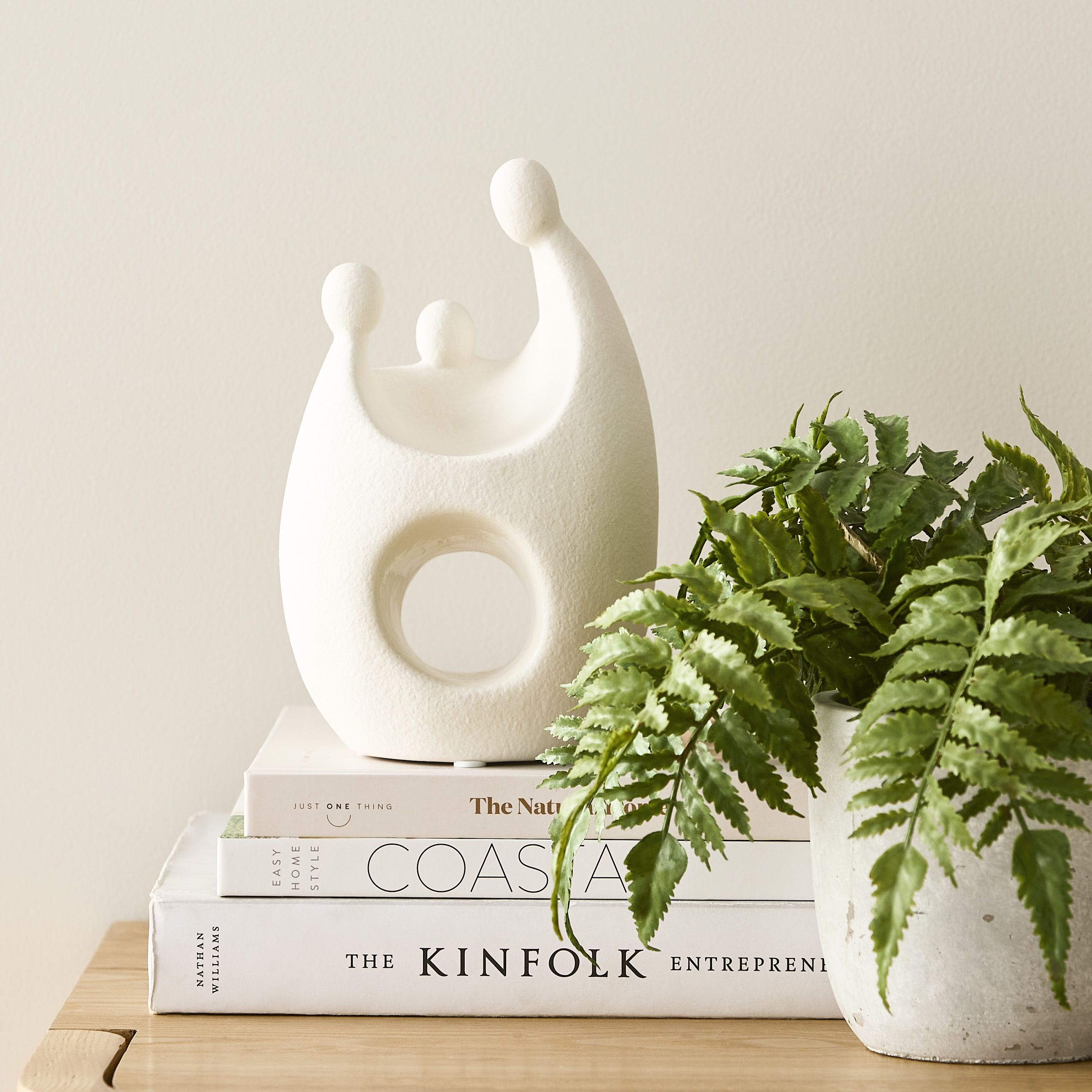 Togetherness Facing Heads White Statue | Adairs