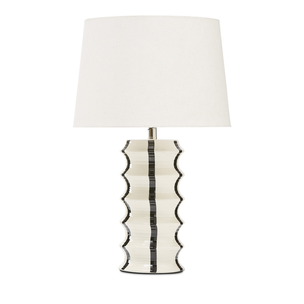 Carmen Natural & Black Table Light | Homewares | Adairs
