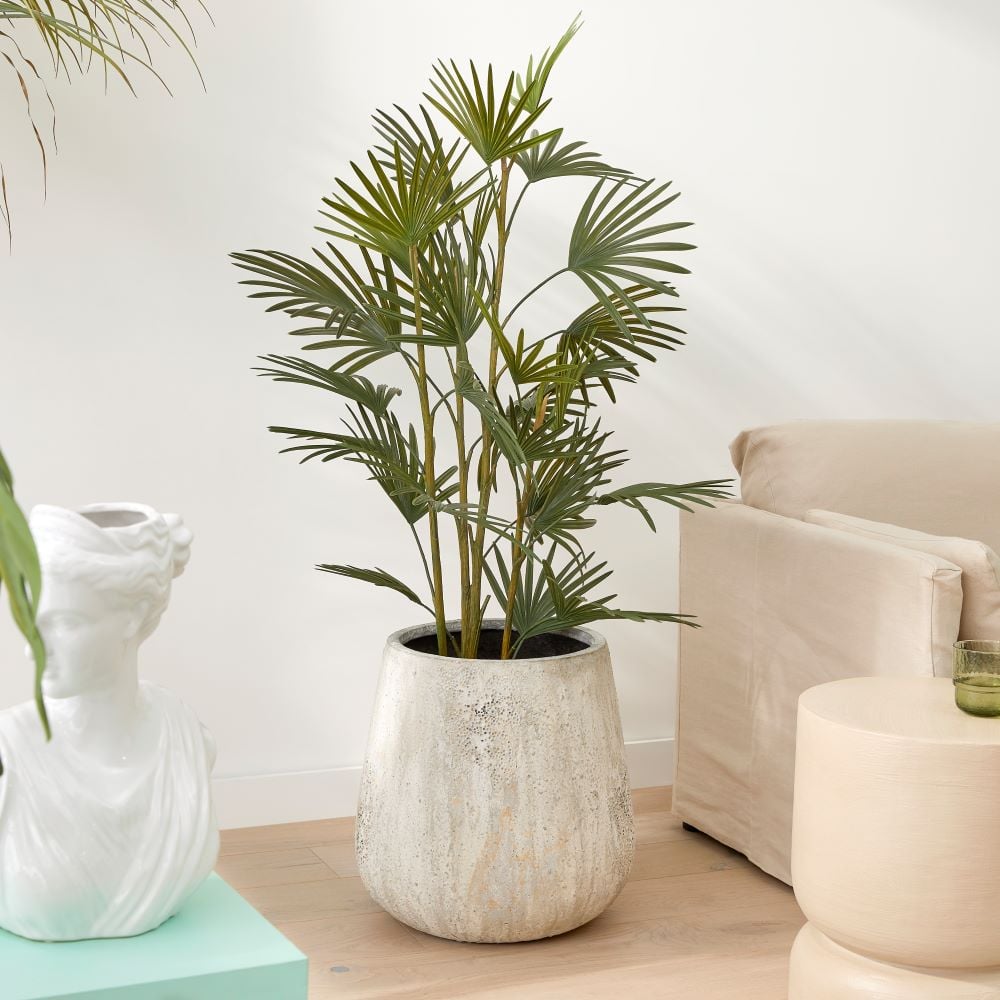 Odyssey Rustic Large White Pot | Adairs