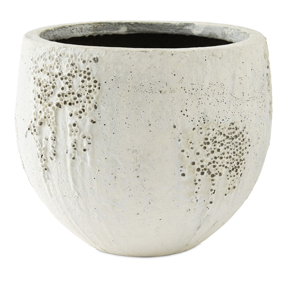 Odyssey Medium Rustic White Pot | Adairs