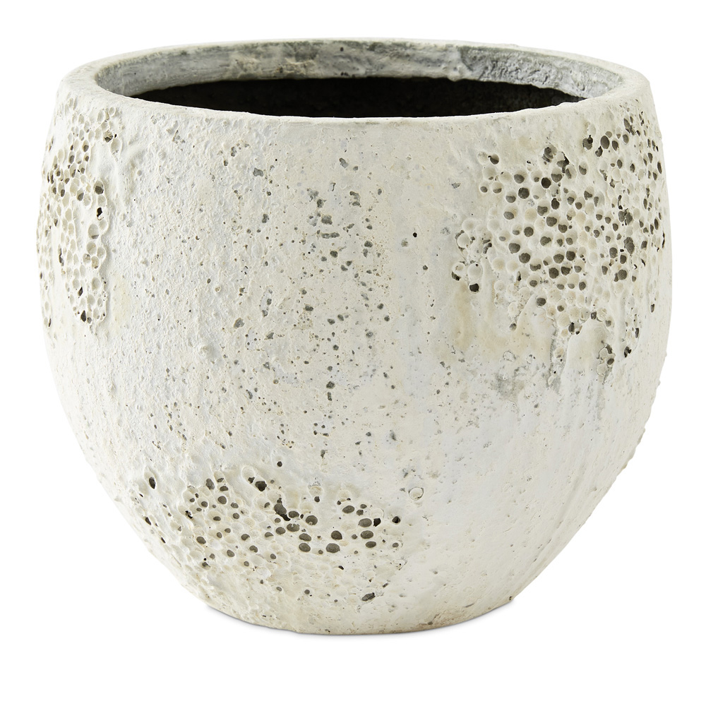 Odyssey Small Rustic White Pot | Adairs