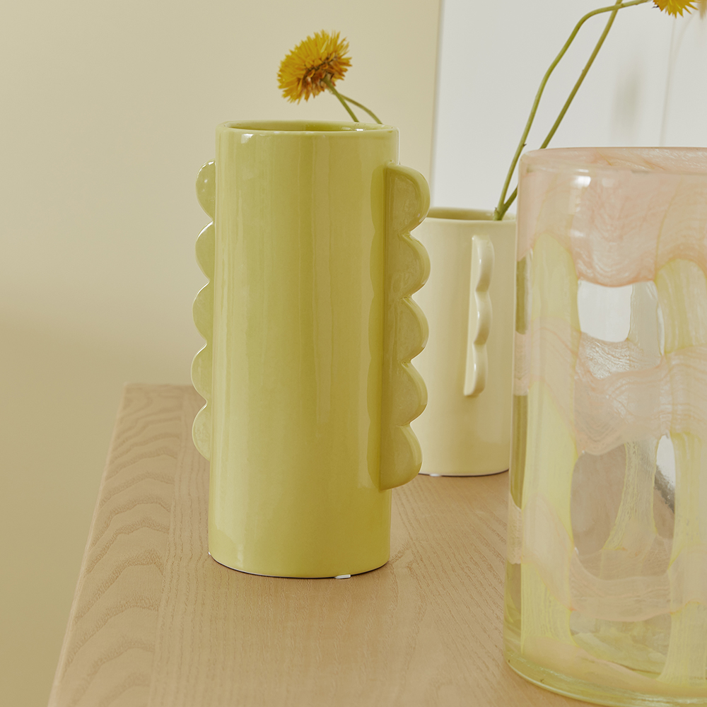 Sunset Chartreuse Vase | Adairs