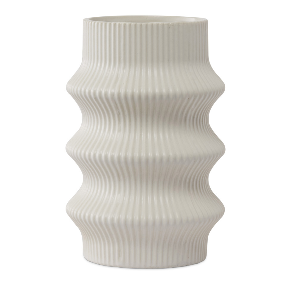 Citron White Ripple Vase | Adairs
