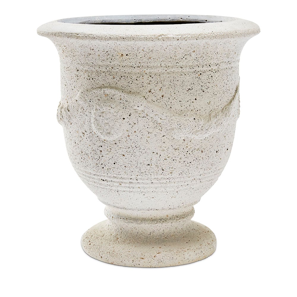 Riviera Antique White Large Urn | Adairs