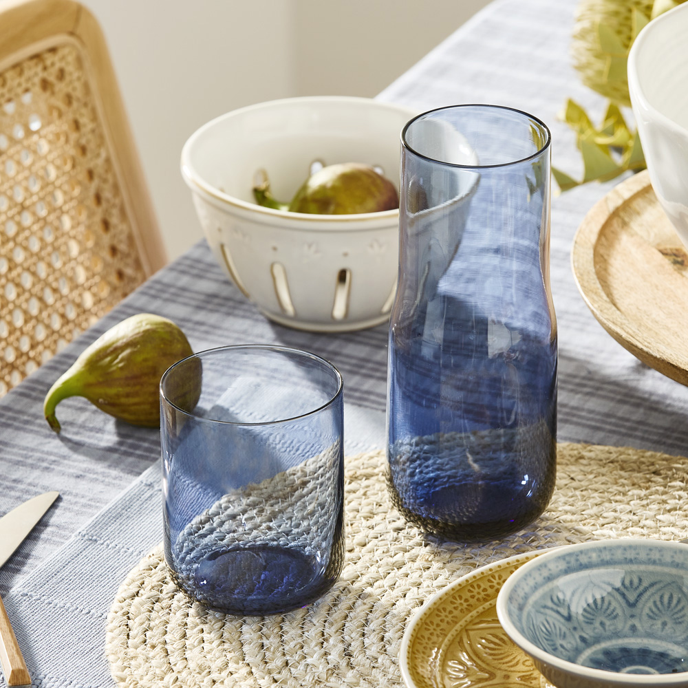 Chelsea Sapphire Blue Carafe & Tumbler | Adairs