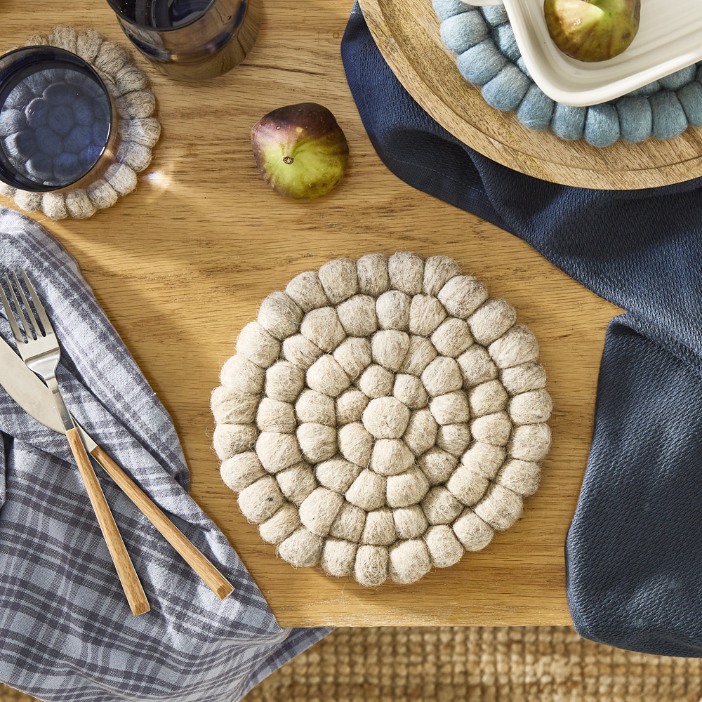 New Zealand Natural Wool Trivet | Adairs