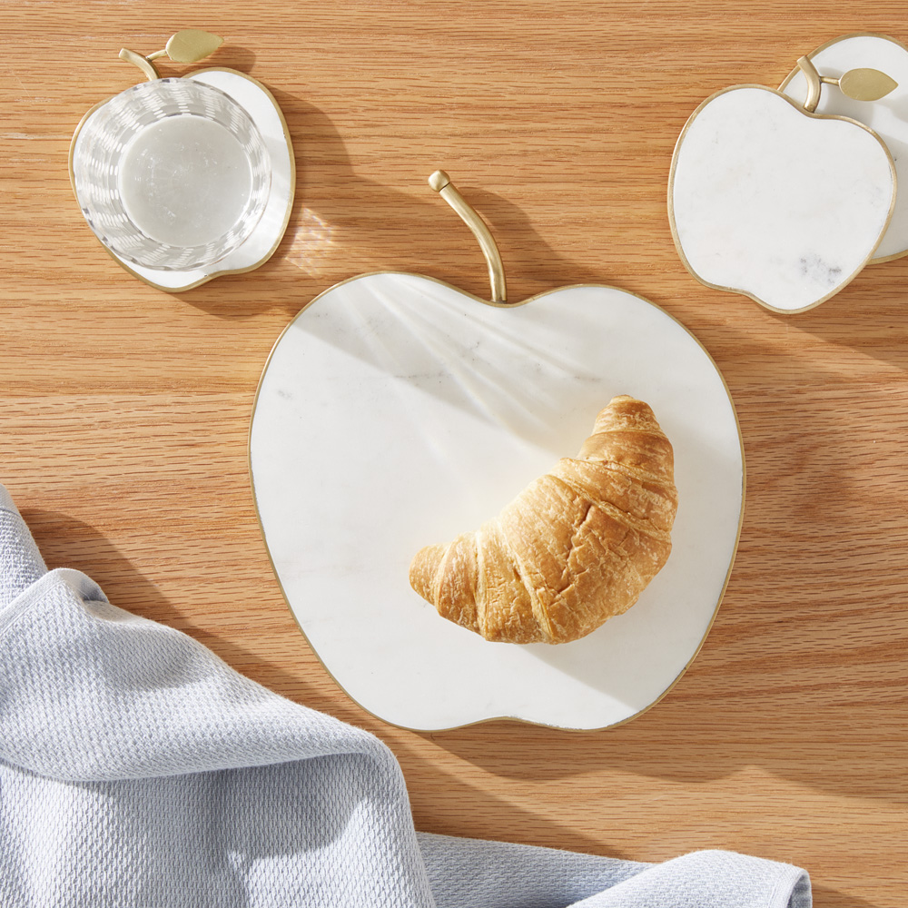 Apple Marble White & Gold Board | Adairs