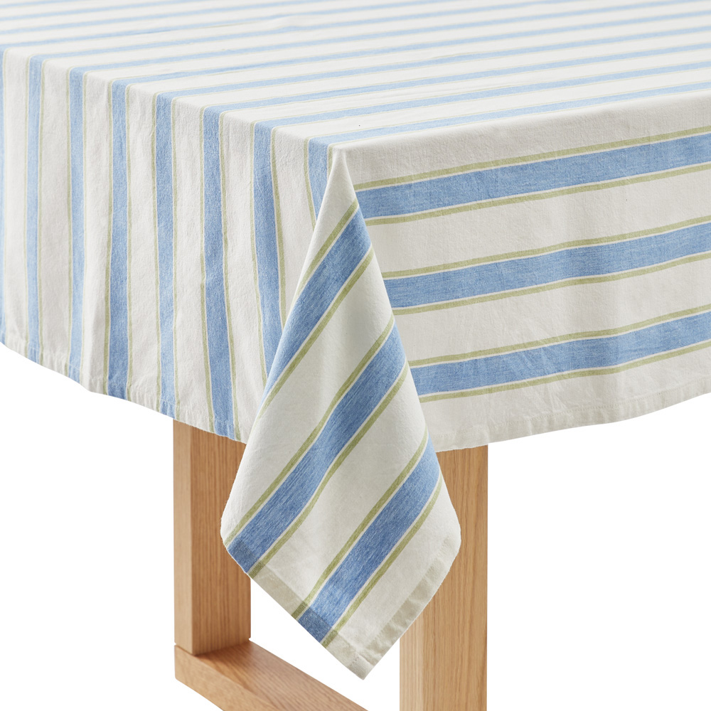 Mallorca Blue & Green Stripe Table Linen | Adairs