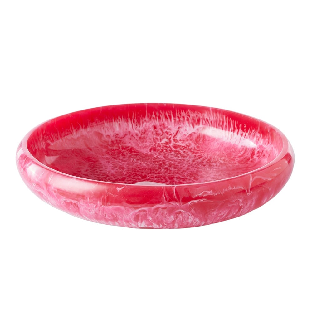 Calypso Raspberry Resin Large Serving Bowl | Adairs