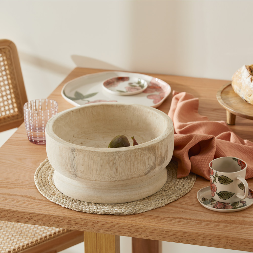 Jasper Natural Curve Timber Bowl | Adairs