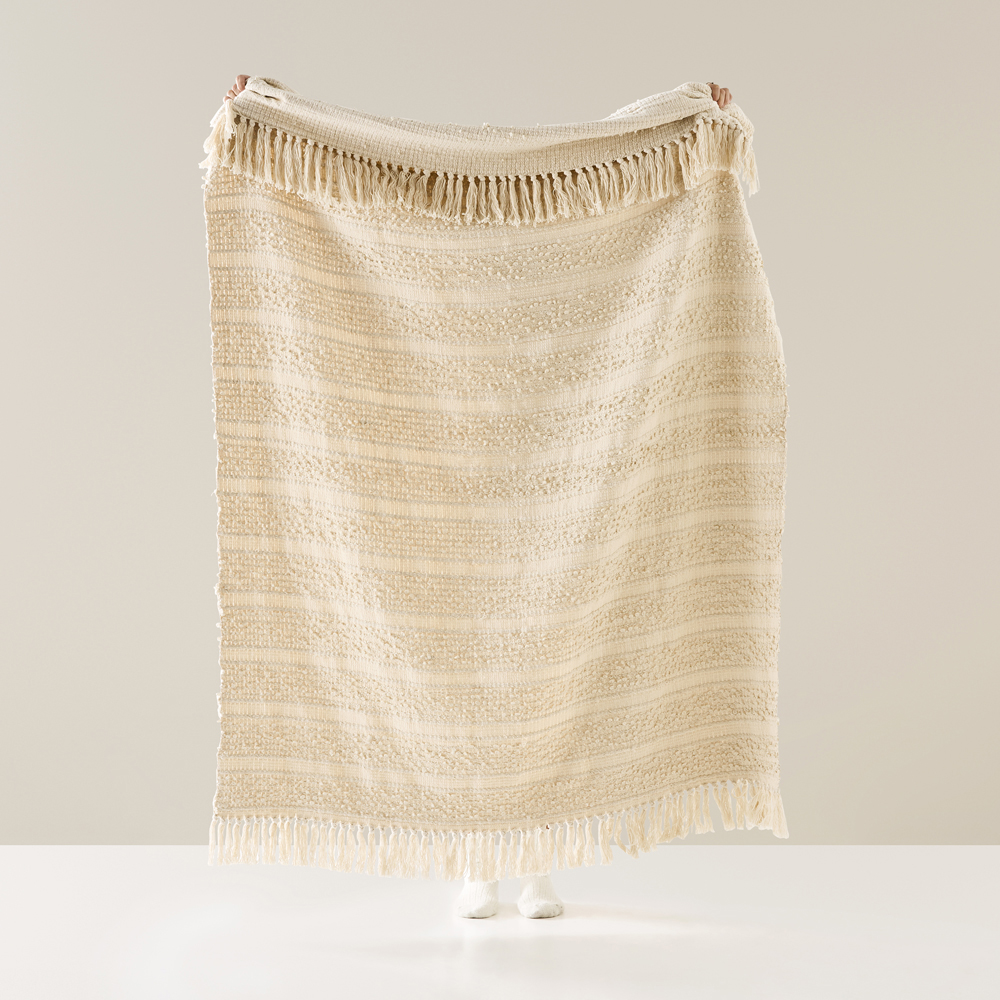 Somerset Natural Throw | Adairs