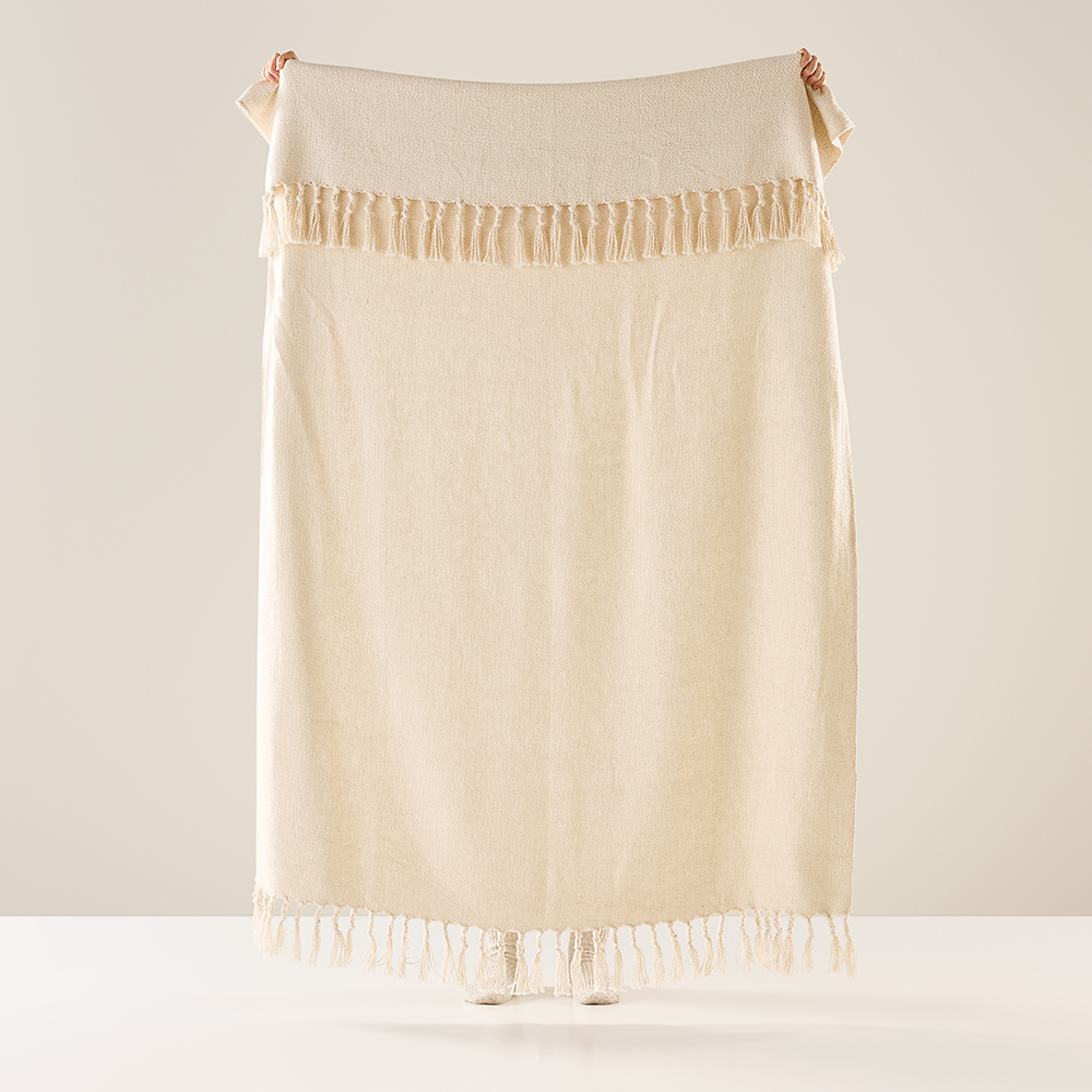 Alba Natural Throw | Adairs