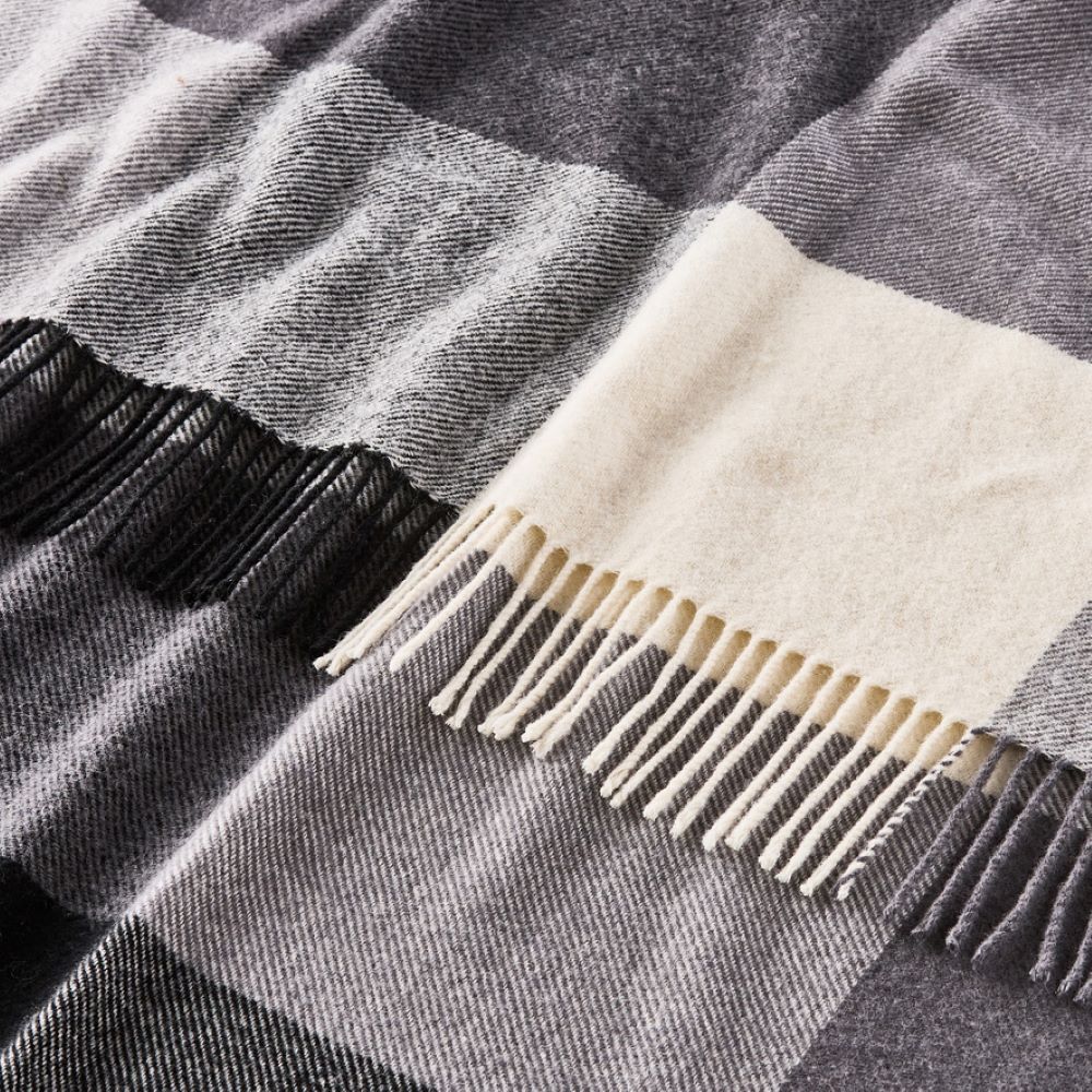 Holland Grey Wool Throw | Adairs