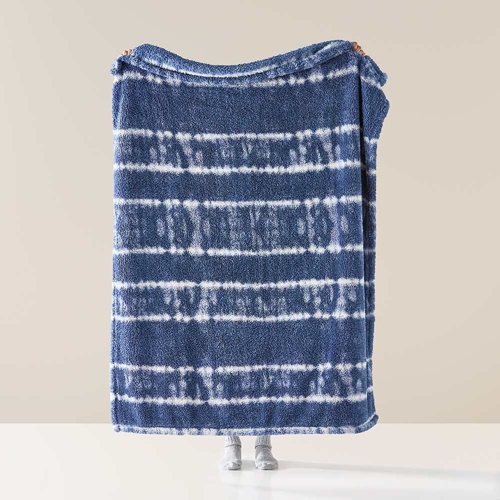 Cloud Blue Tie Dye Throw | Adairs