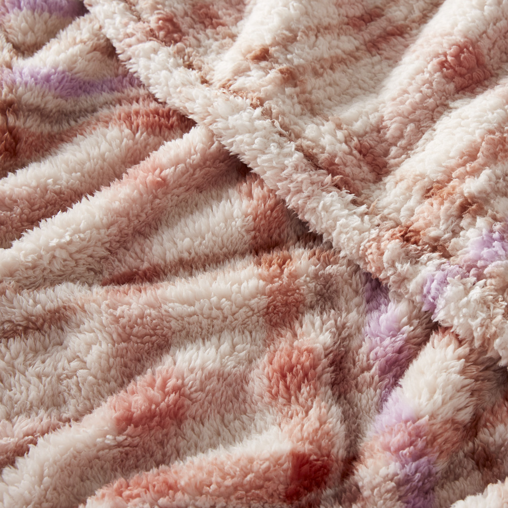 Cloud Sunset Check Throw | Adairs