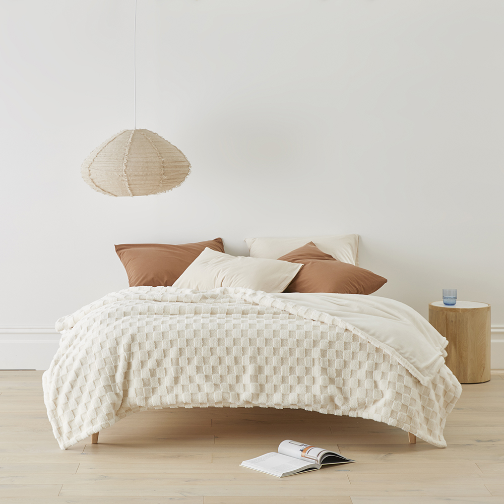 Estonia Earth Check Blanket | Homewares | Adairs