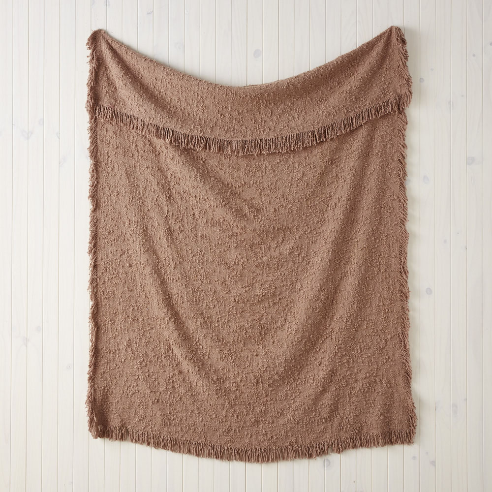 Leiden Caramel Boucle Throw | Adairs