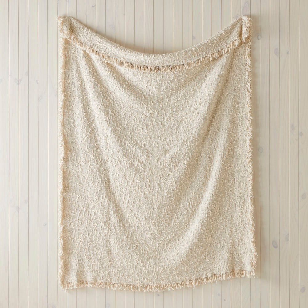 Leiden Natural Boucle Throw | Adairs