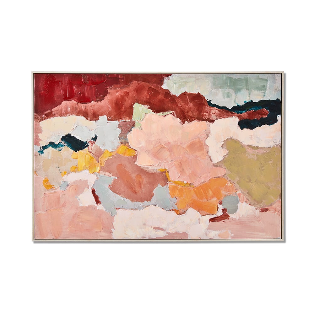 Oasis Desert Sand Abstraction Canvas | Adairs