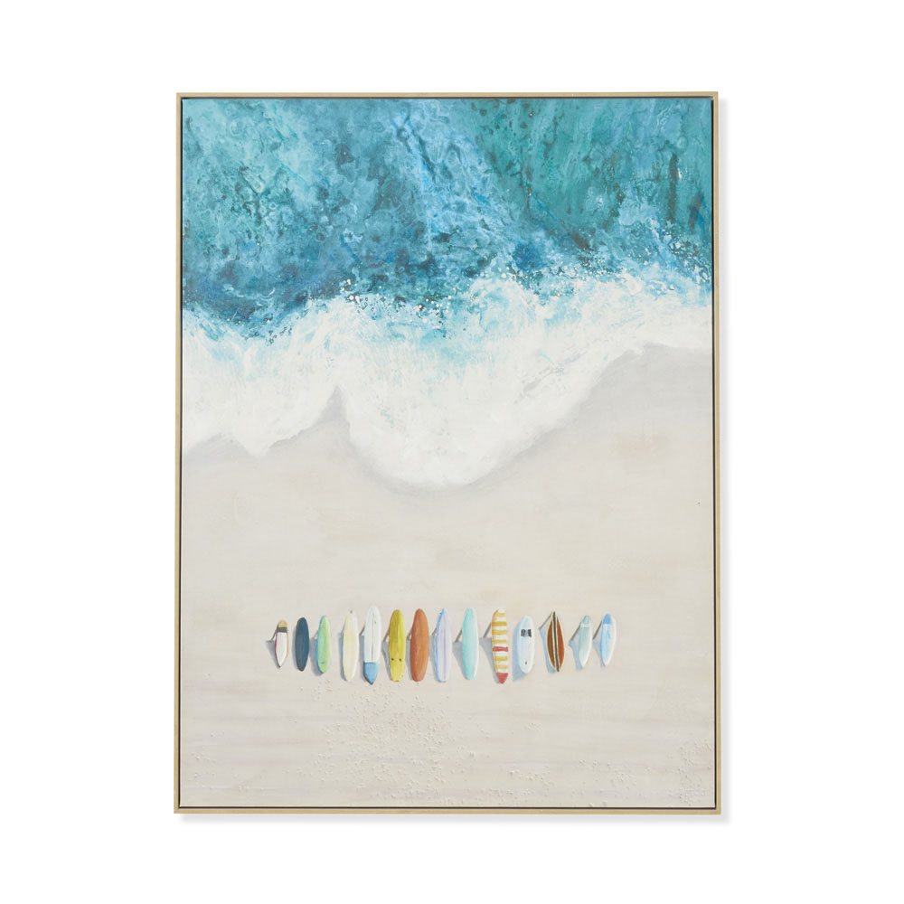 Ocean Surf Line Up Canvas | Adairs