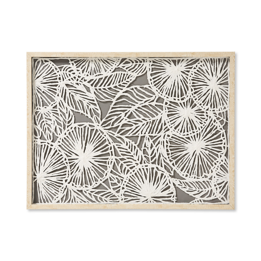 Madison Flowers & Leaves Paper Wall Art | Adairs