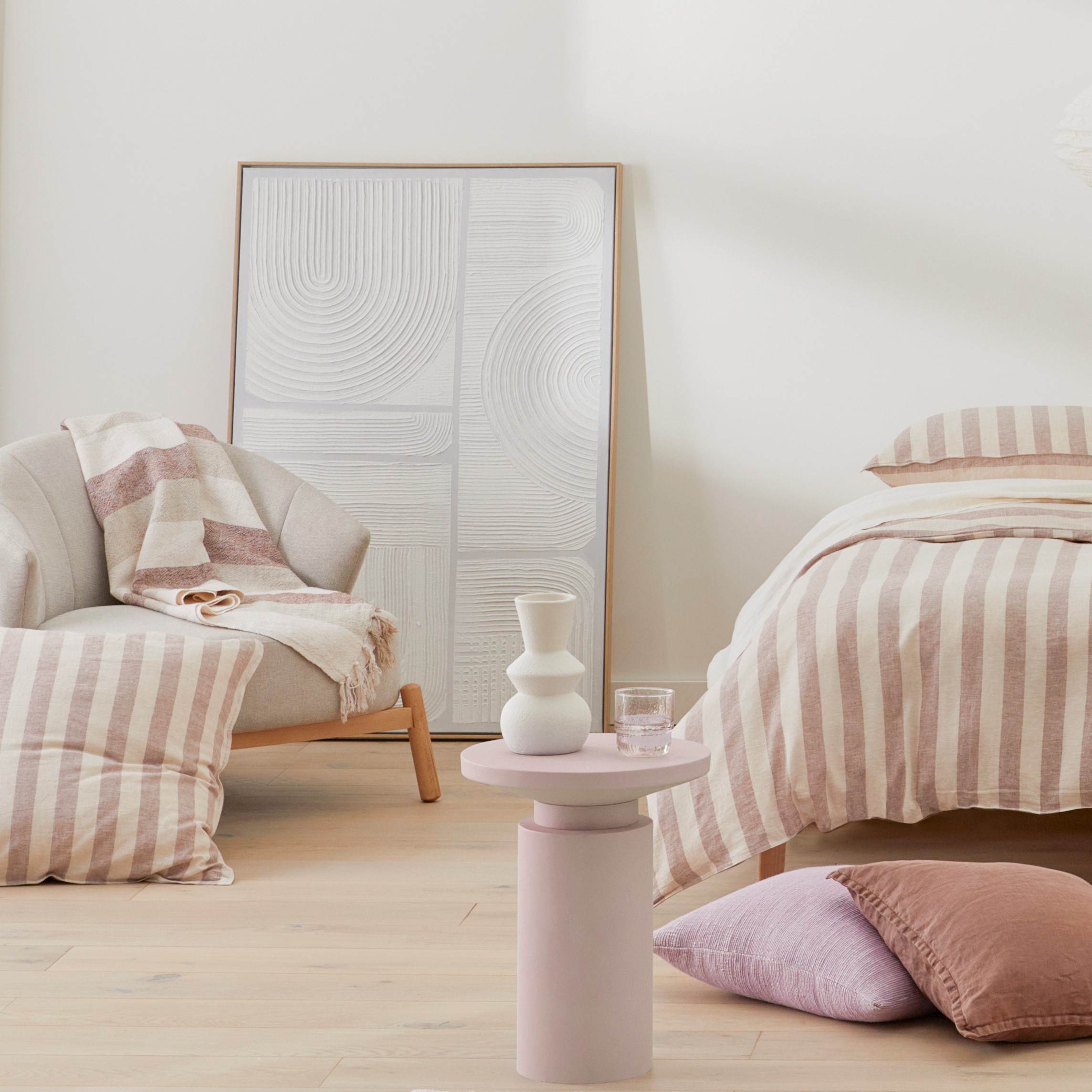 Moma White Modern Canvas | Adairs