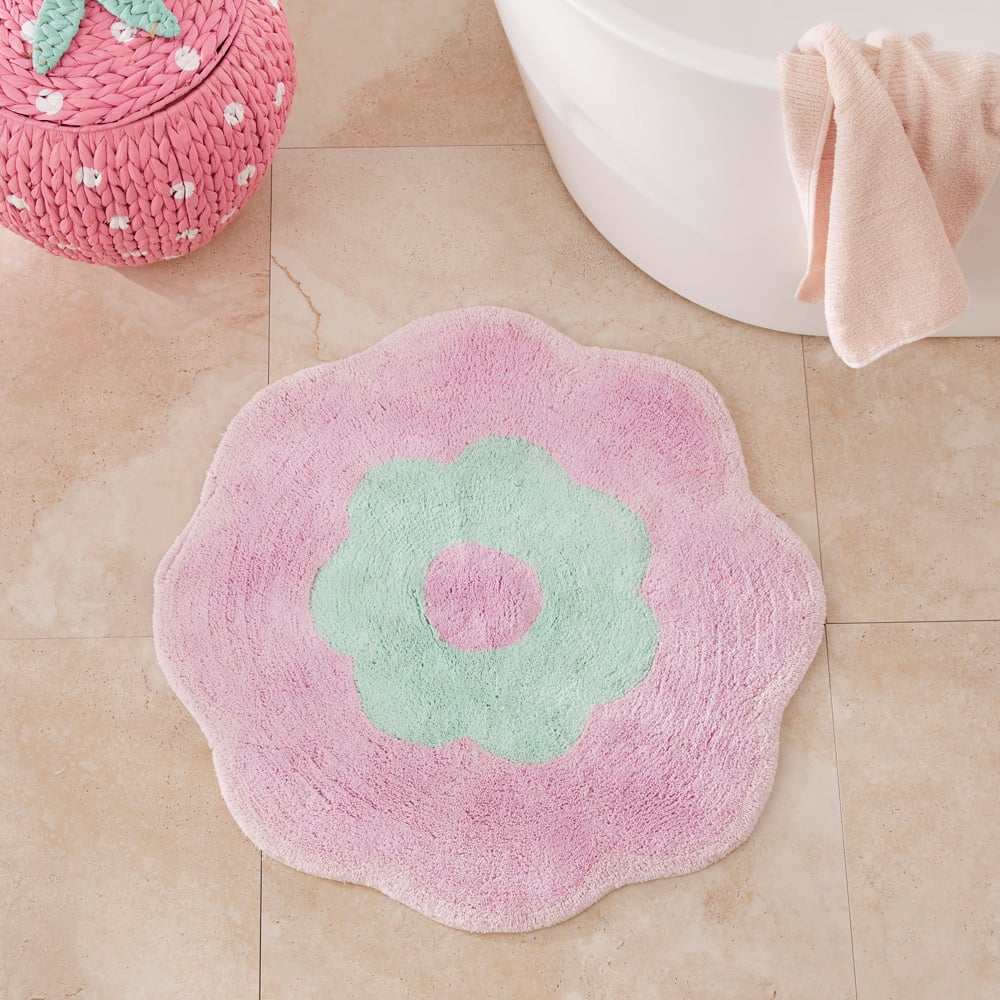 Adairs Kids Kids Poppy Floral Multi Bath Mat Adairs