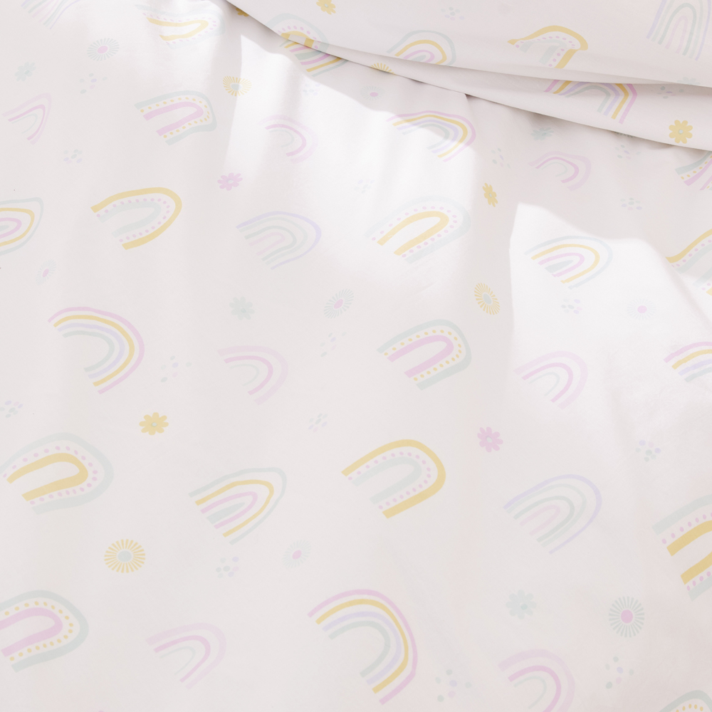 Adairs Kids - Sunshine & Rainbows Fresh Pastels Quilt Cover Set | Adairs