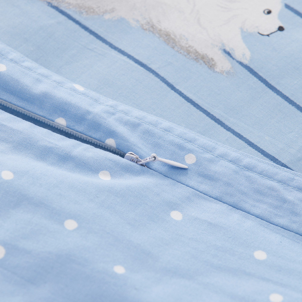 Adairs Kids - Puppy Love Blue Cot Quilt Cover Set | Adairs