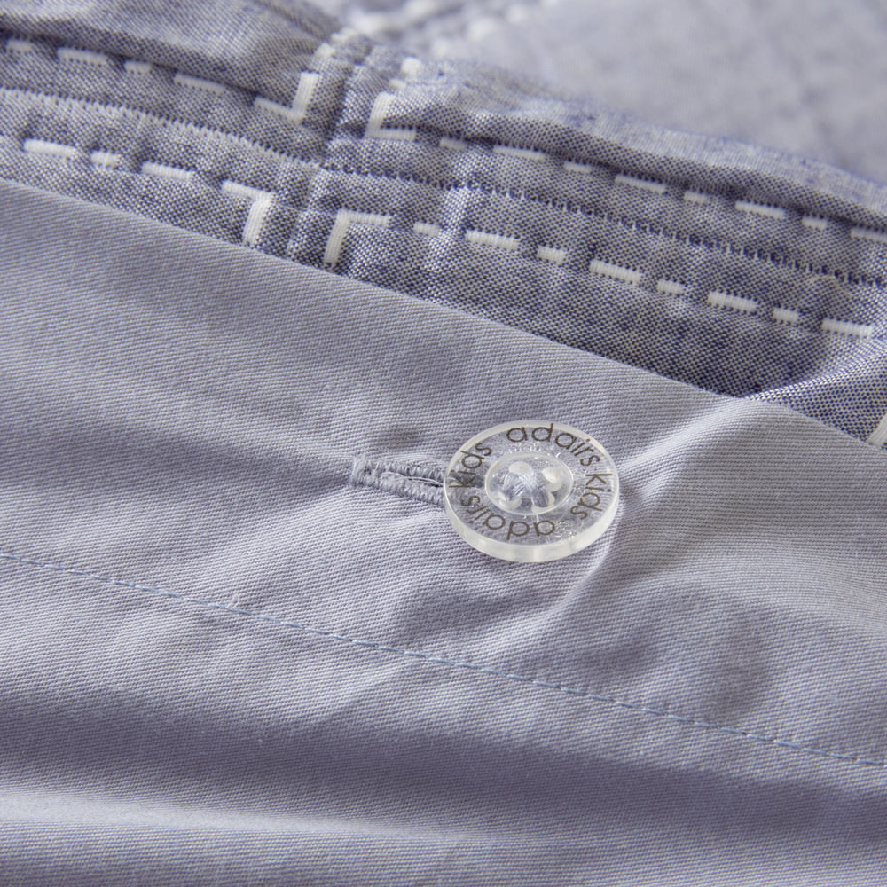 Adairs Kids - Thomas Patchwork Indigo Chambray Quilted Quilt Cover Set ...