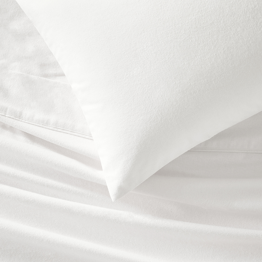 Adairs Kids - Plain Dye Snow Flannelette Sheet Set | Adairs