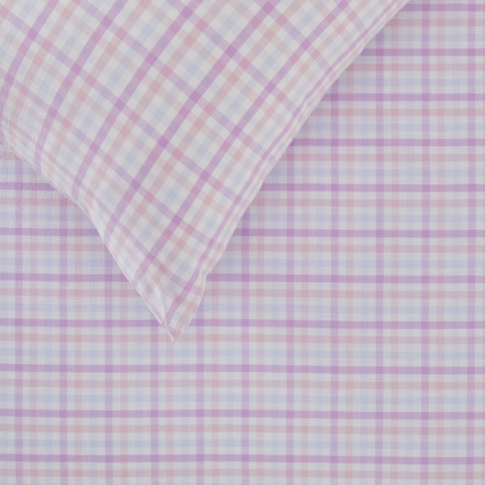 Adairs Kids - Ryder Yarn Dyed Sherbet Gingham Fitted Sheet Set | Adairs