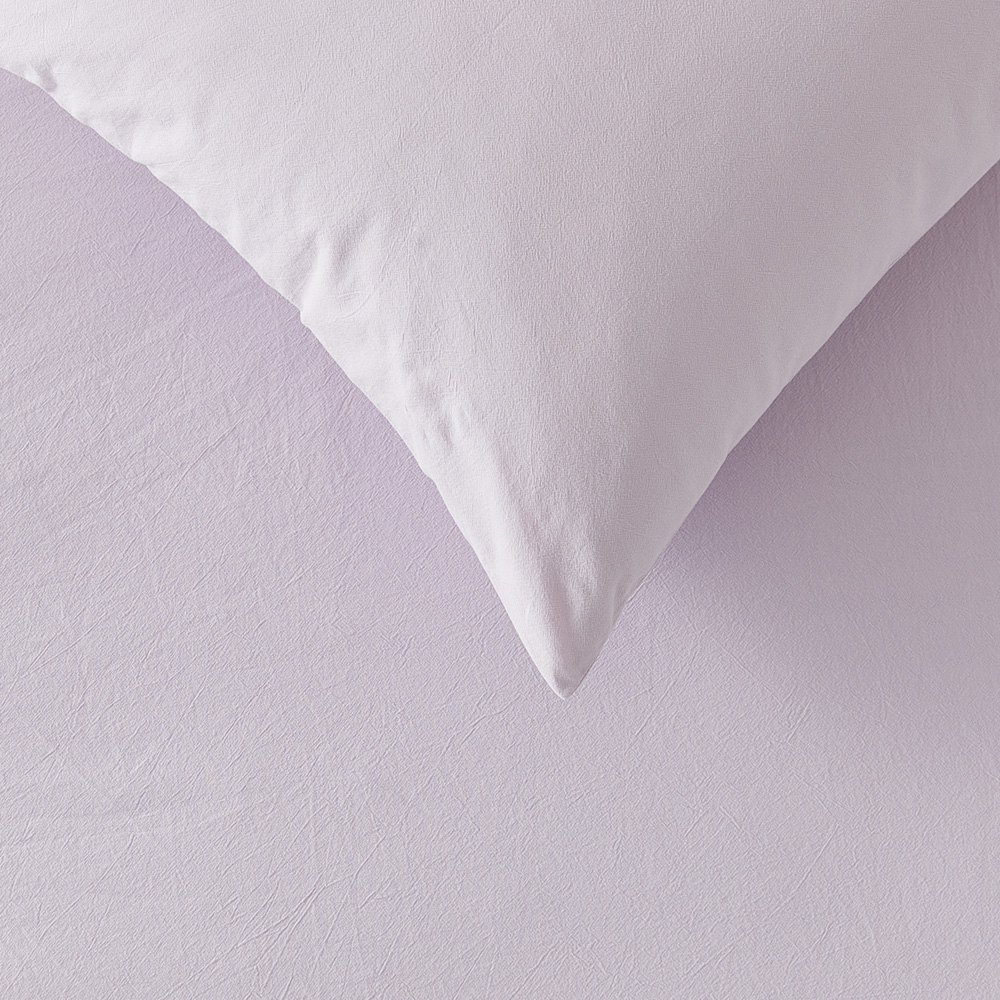 Adairs Kids - Stonewashed Cotton Lavender Fitted Sheet Set | Adairs